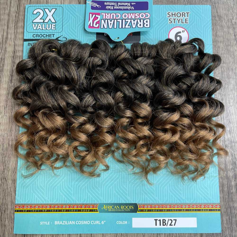 Bobbi Boss Crochet Hair - Brazilian Cosmo Curl 6" 2X