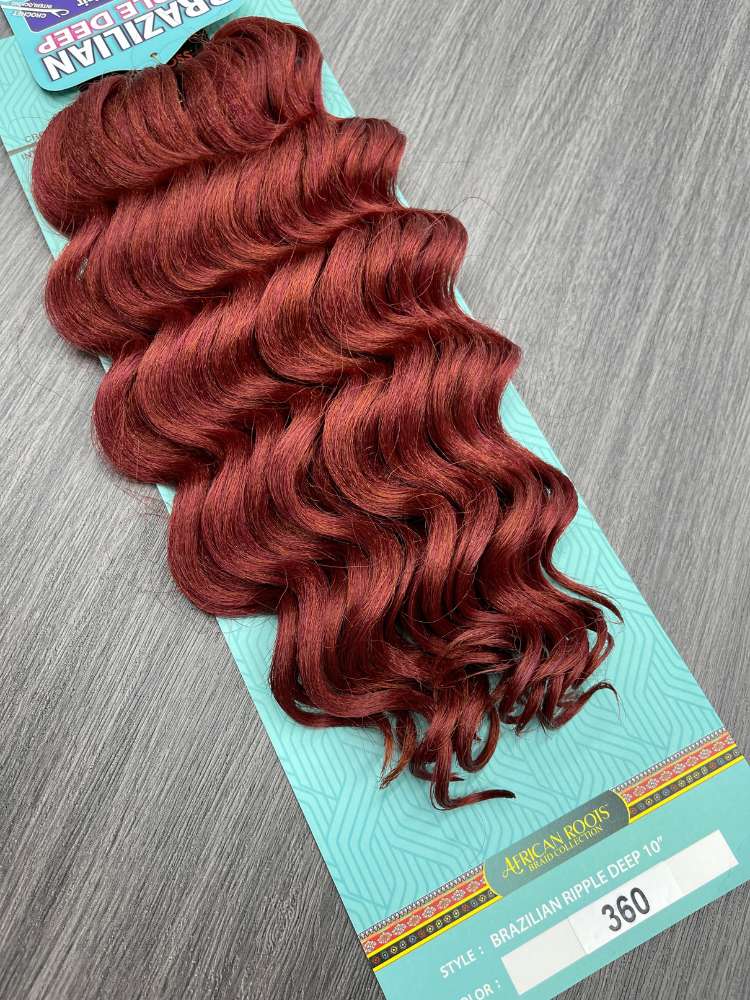 Bobbi Boss Synthetic Crochet Hair - Brazilian Ripple Deep 10"
