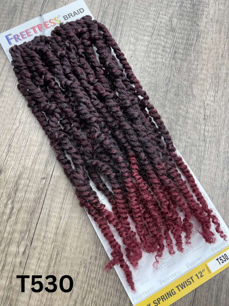 Freetress Braid Crochet Hair - 2x Spring Twist 12"