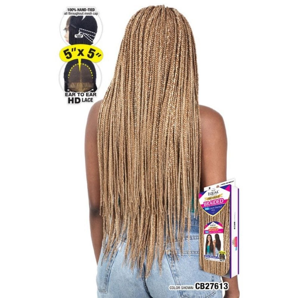 Freetress Equal Braided HD Lace Front Wig - Natural Box Braid 32"