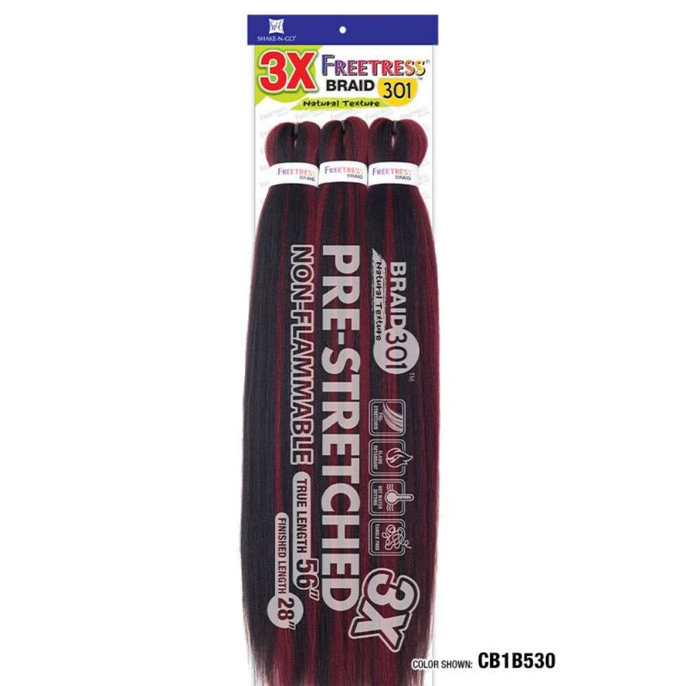 Freetress Pre-Stretched Braiding Hair - 3X Braid 301 (28")