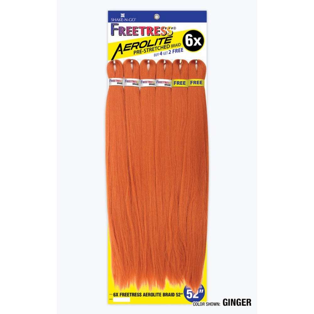 Freetress Pre-Stretched Braiding Hair - 6X Aerolite Braid 52"