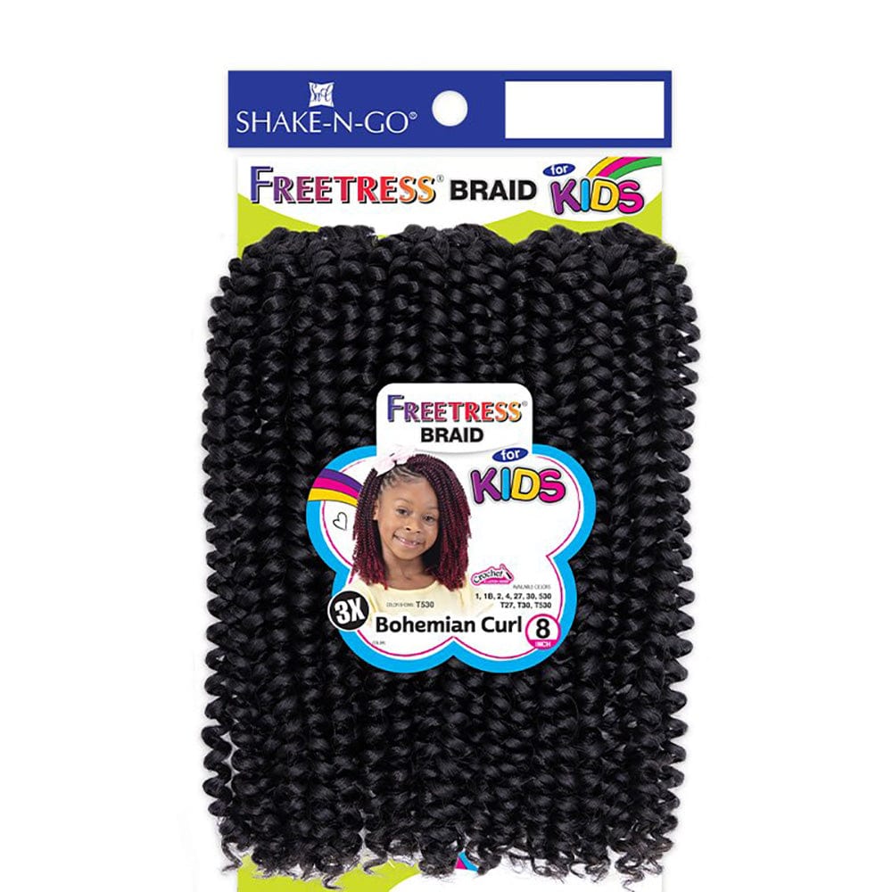 FreeTress Braid - 3X Kids Bohemian Curl 8"