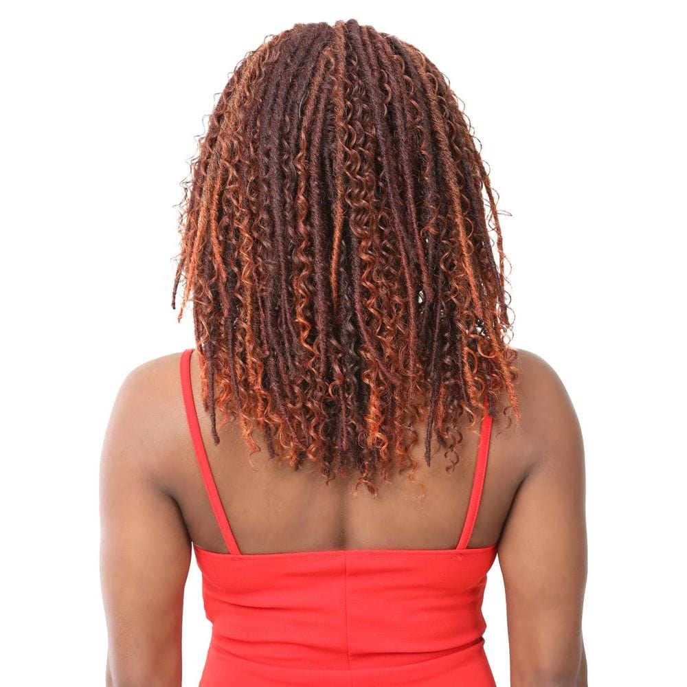 Nutique Illuze Synthetic 4x4 Lace Front Wig - Boho Locs Water 16"