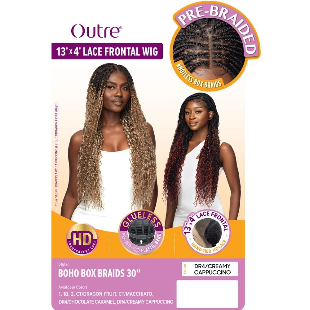 Outre 13x4 Braided Lace Frontal Wig - Boho Box Braid 30"