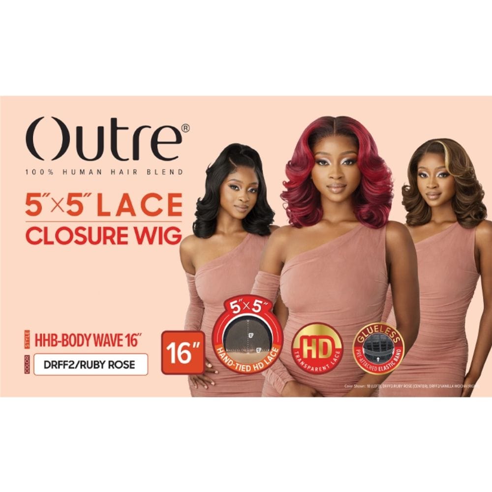 Outre 5x5 HD Lace Closure Wig - HHB-Body Wave 16"