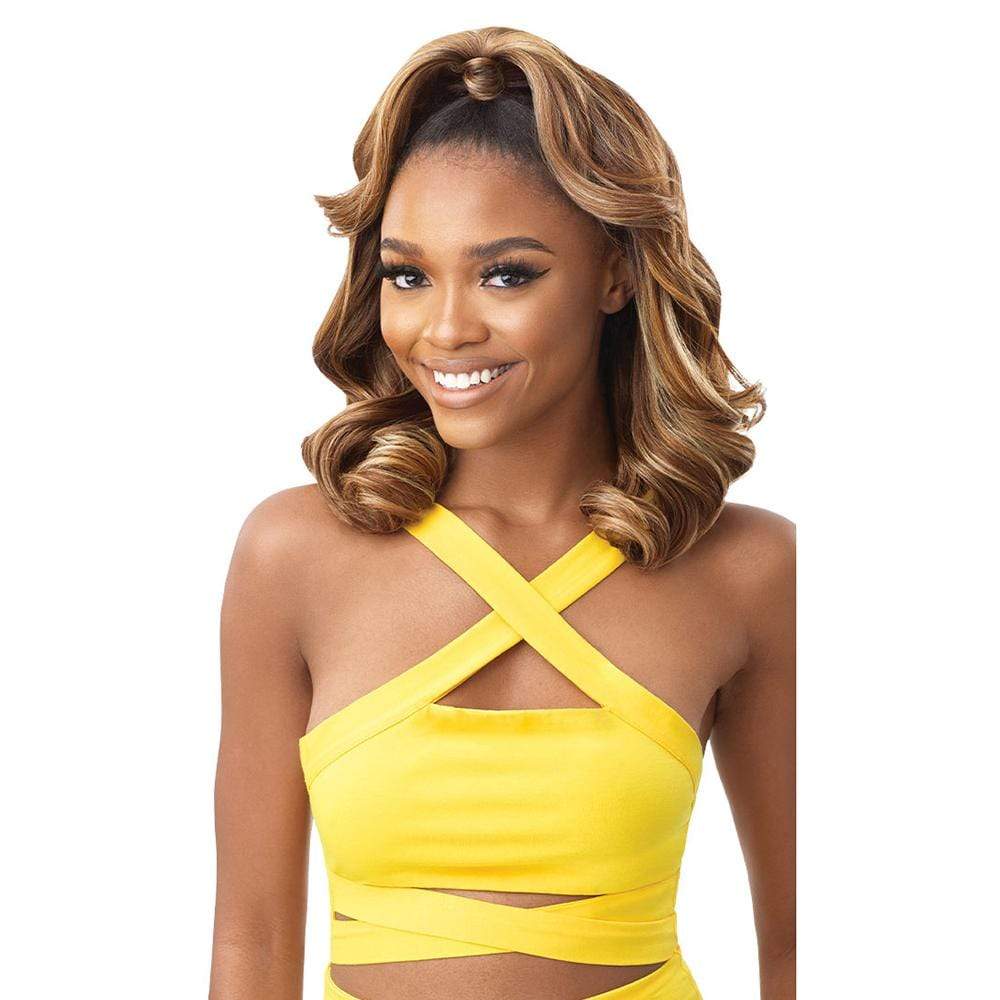 Outre Converti-Cap Synthetic Half Wig - Velvety Swirls