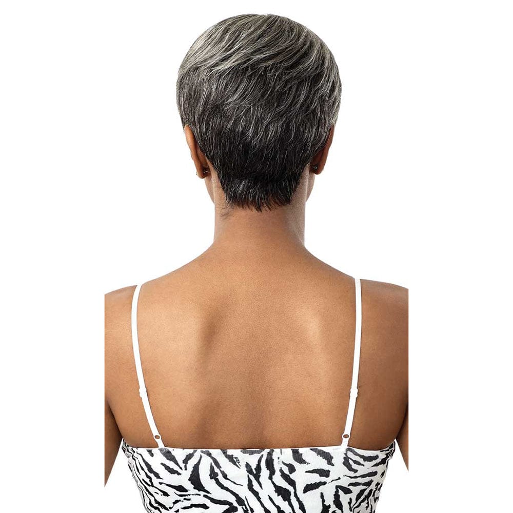 Outre Fab & Fly 100% Human Hair Gray Glamour Wig - Asha