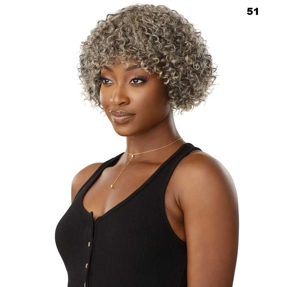Outre Fab & Fly Gray Glamour 100% Human Hair Wig - HH-Randy