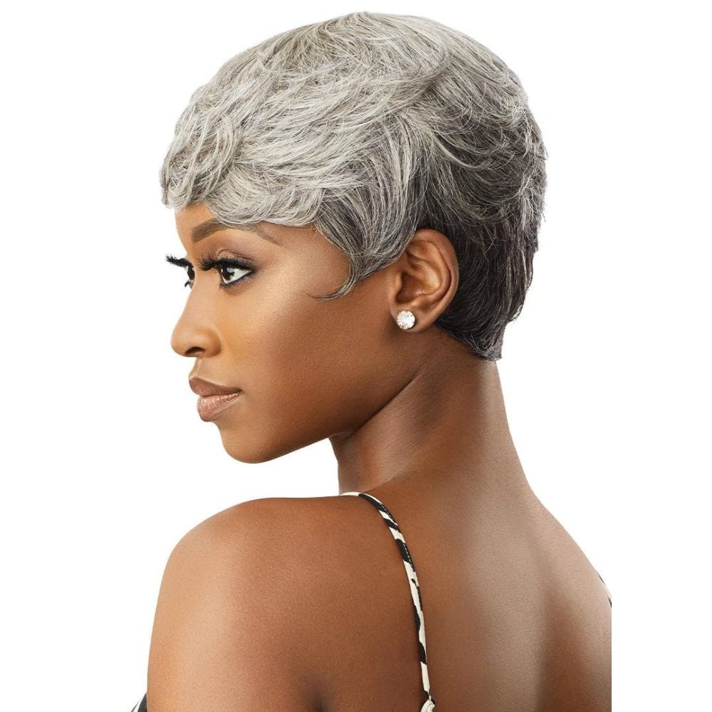 Outre Fab & Fly Gray Glamour Human Hair Wig - HH-Addison