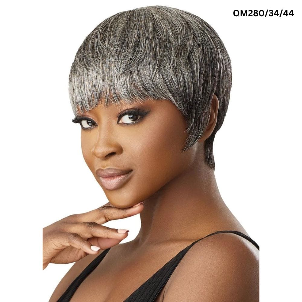 Outre Fab & Fly Gray Glamour Human Hair Wig - HH-Zaida