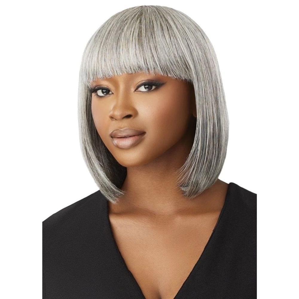 Outre Fab & Fly Human Hair Gray Glamour Wig - Deria