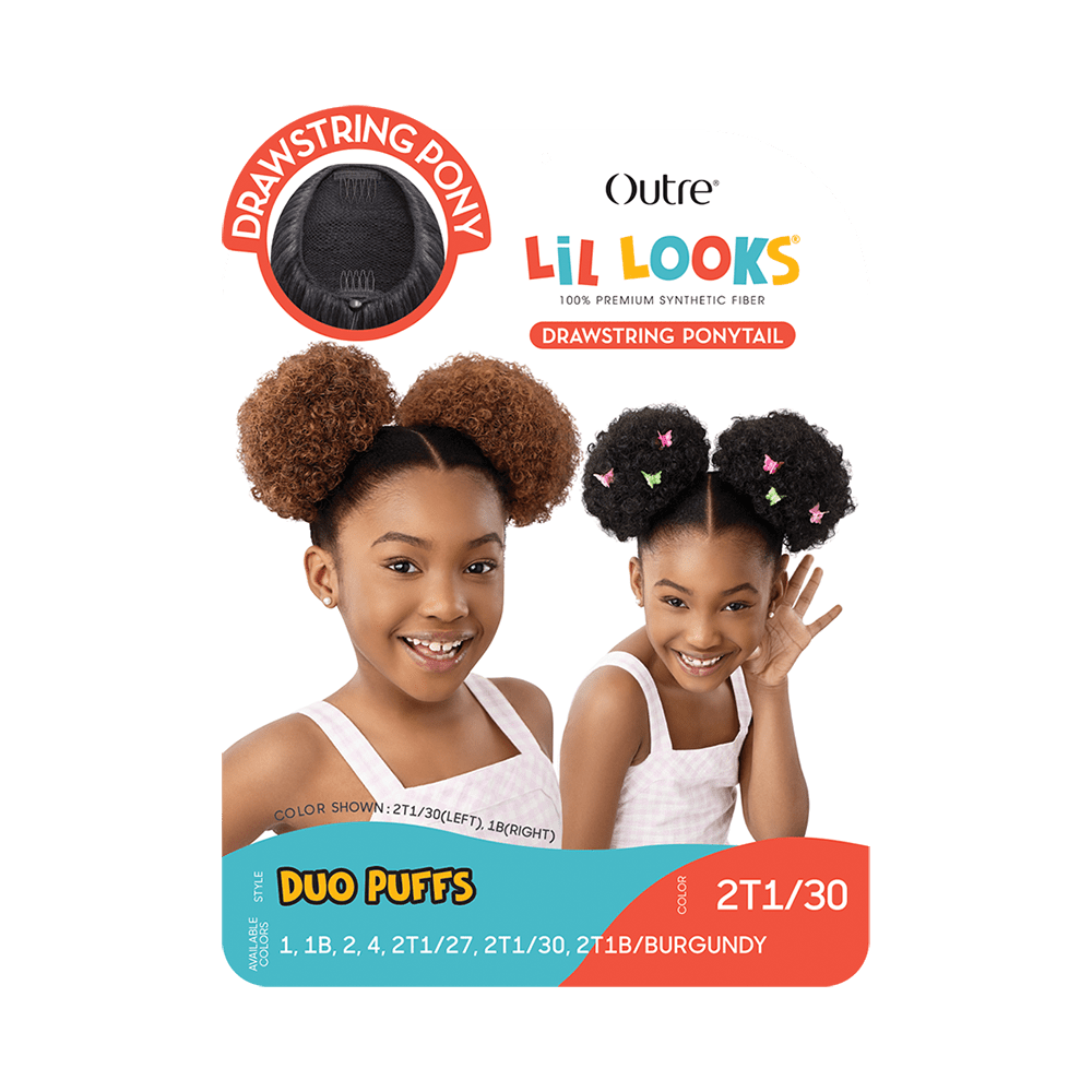 Outre Lil Looks Drawstring Ponytail - Duo Puffs
