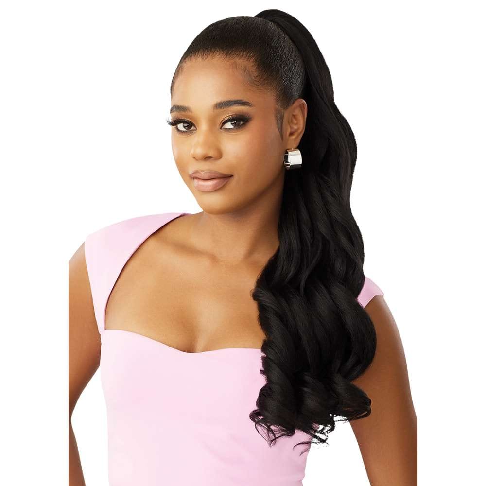Outre Pretty Quick Synthetic Drawstring Ponytail - Neesha Glam Curl 24