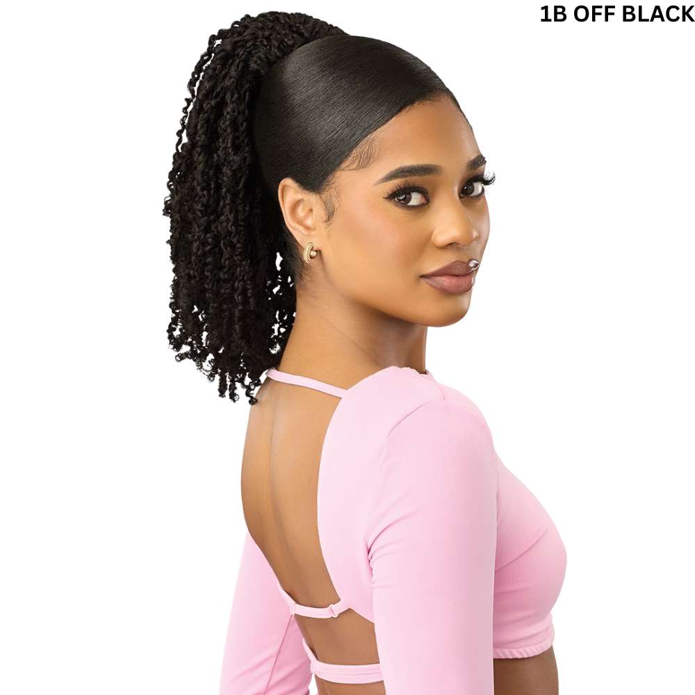 Outre Pretty Quick Synthetic Drawstring Ponytail - Yanki Curl 14"