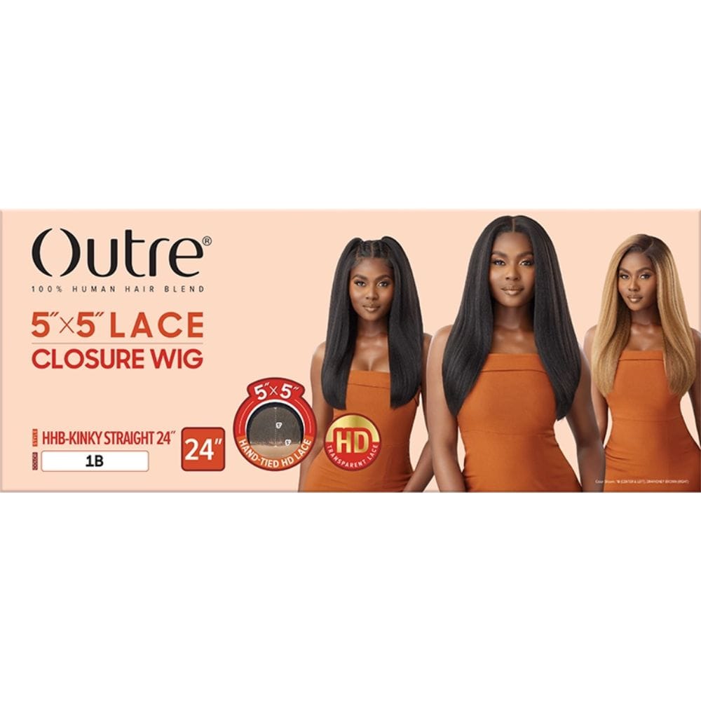 Outre 5x5 HD Lace Closure Wig - HHB-Kinky Straight 24"