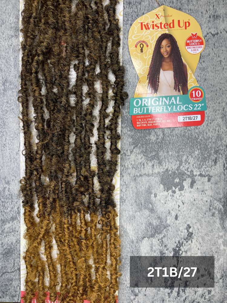 Outre X-Pression Twisted Up Crochet Hair - Original Butterfly Locs 22"