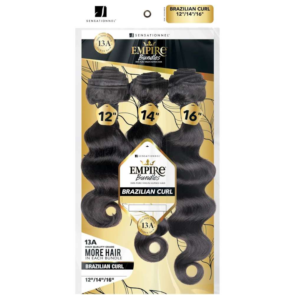 Sensationnel 13A Empire Bundles Virgin Human Hair Weave 3X Multi Pack