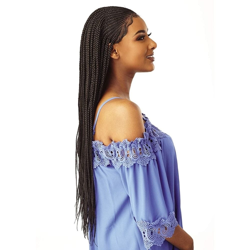 Sensationnel Cloud 9 Lace Frontal Braided Wig - Side Part Cornrow