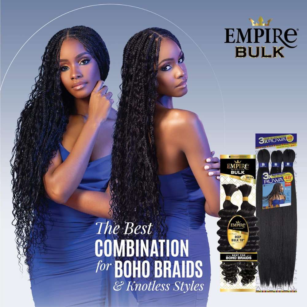 Sensationnel Empire 100% Human Hair For Braiding - Deep Body Bulk