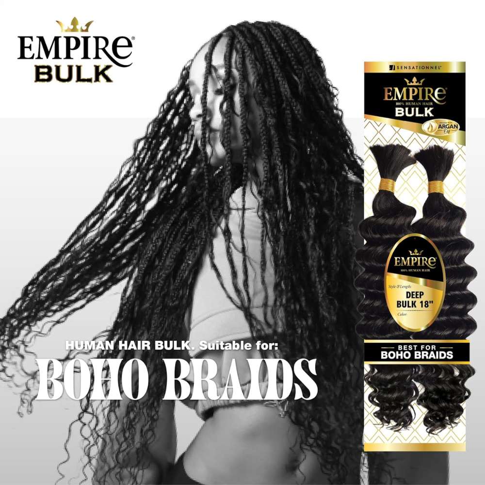 Sensationnel Empire 100% Human Hair For Braiding - Deep Body Bulk