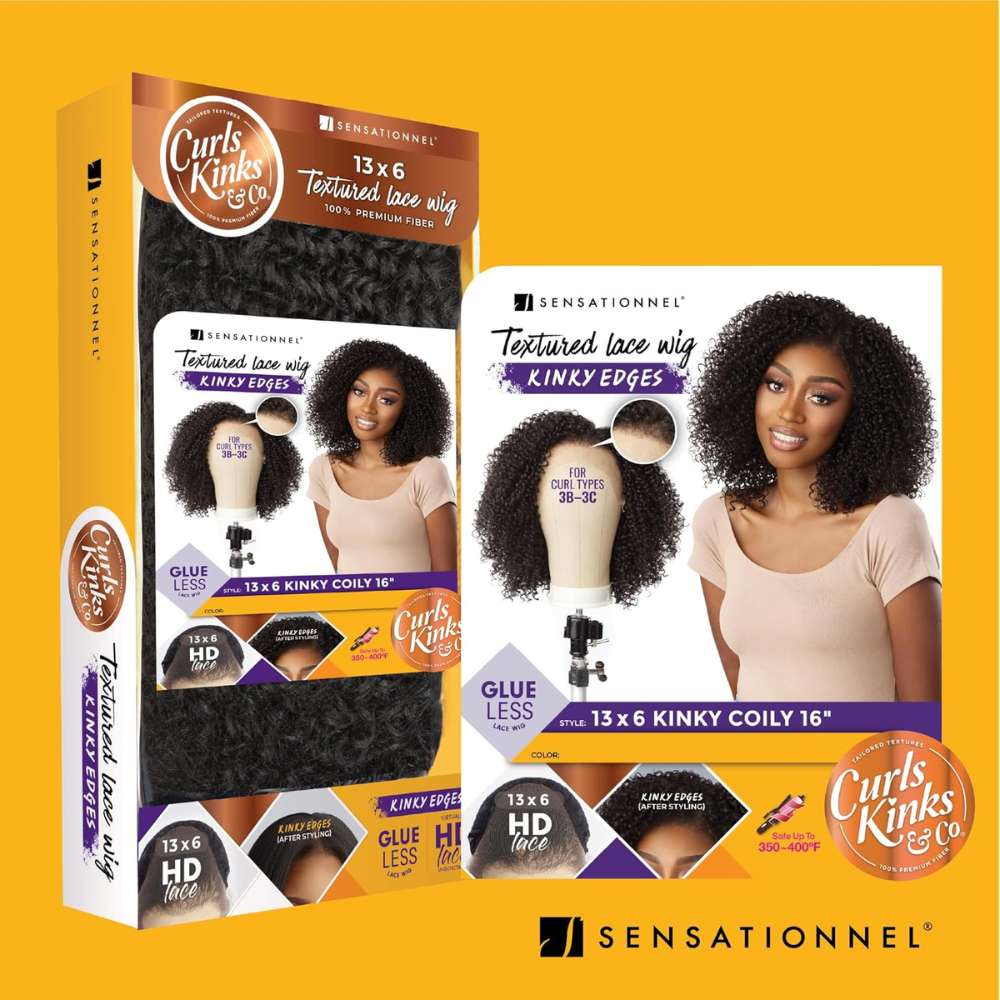 Sensationnel Kinky Coily 16" Kinky Edges 13x6 HD Lace Wig