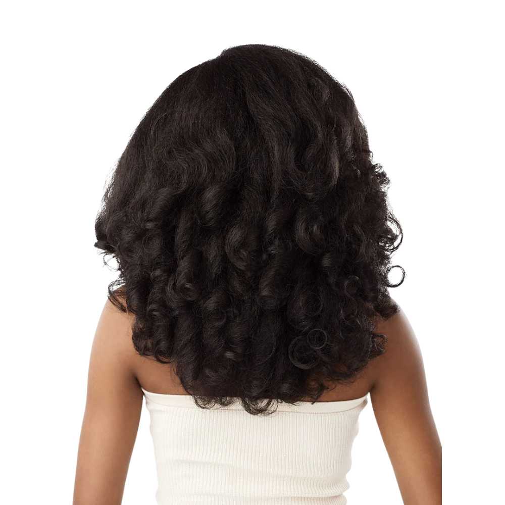 Sensationnel Kinky Edges Synthetic Y-Part HD Lace Wig - Kinky Roller S