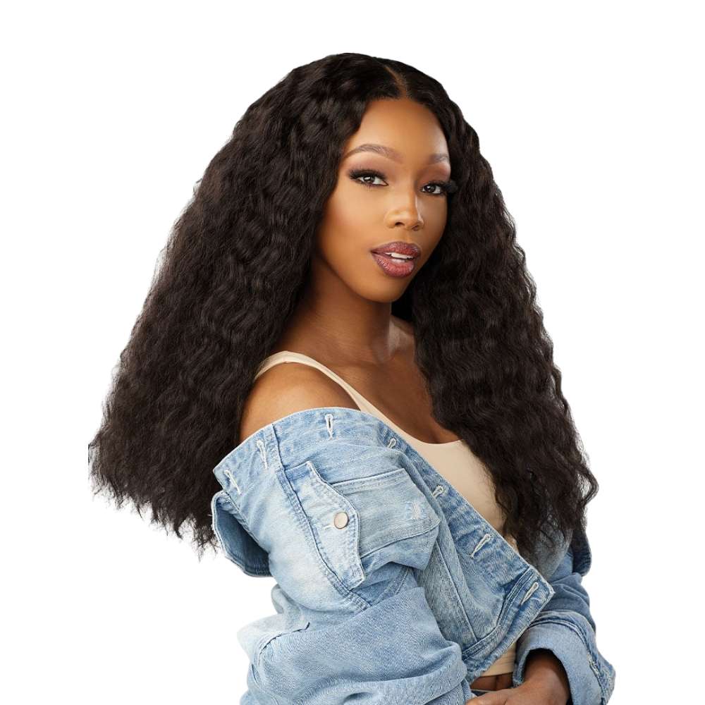 Sensationnel Kinky Edges Textured Lace Wig - Y-Part Kinky Braid Out 20