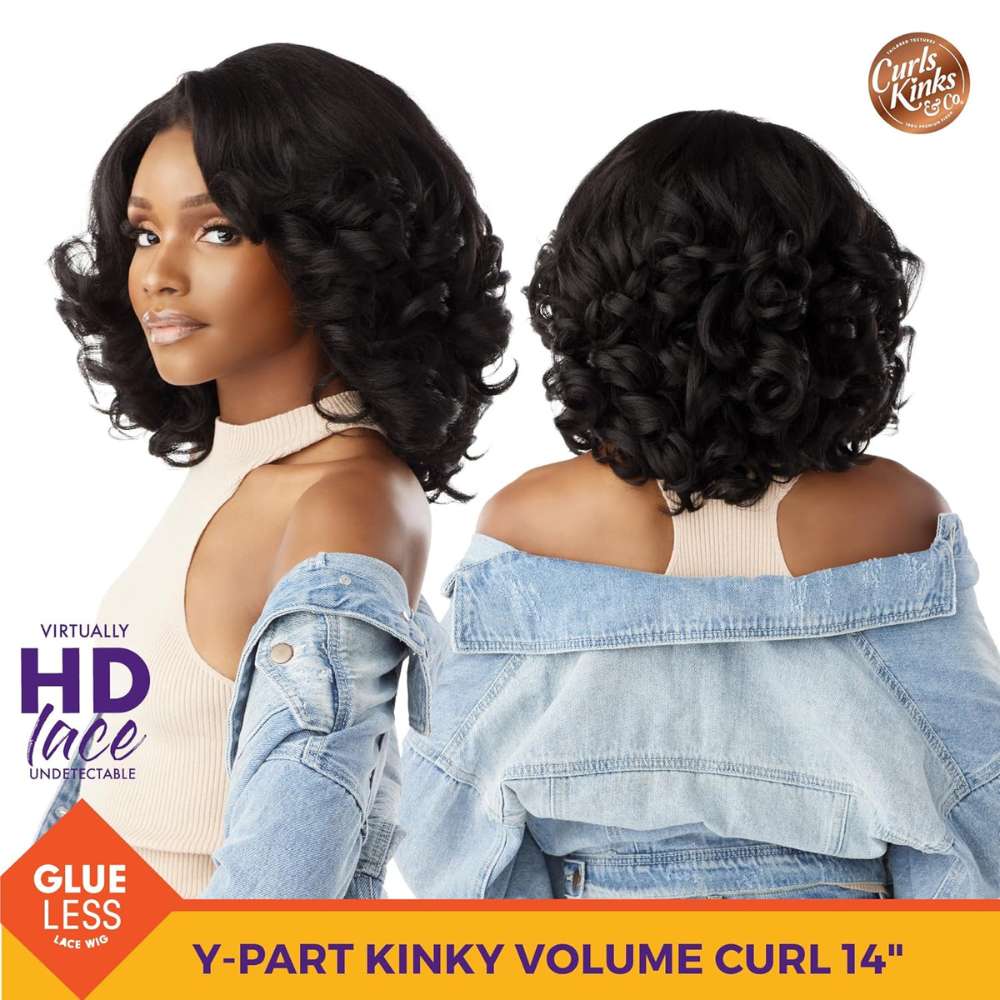 Sensationnel Kinky Edges Textured Lace Wig - Y-Part Kinky Volume Curl