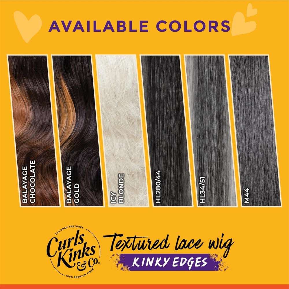 Sensationnel Kinky Edges Textured Lace Wig - Y-Part Kinky Volume Curl
