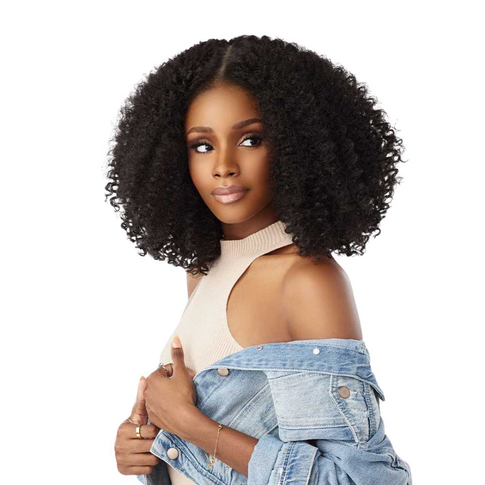 Sensationnel Kinky Edges Textured Lace Wig - Y-Part Kinky Zigzag Curls