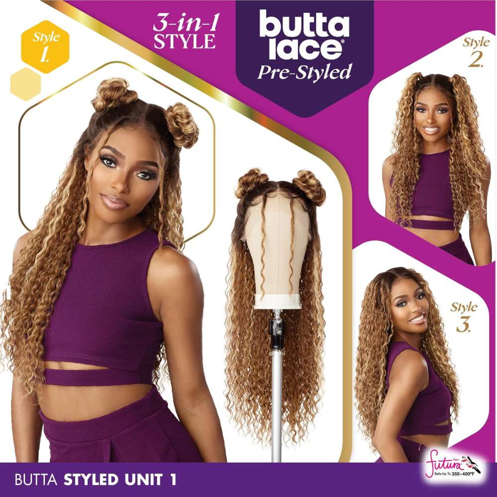 Sensationnel Pre-Styled 3-in-1 Butta Lace Wig - Unit 1
