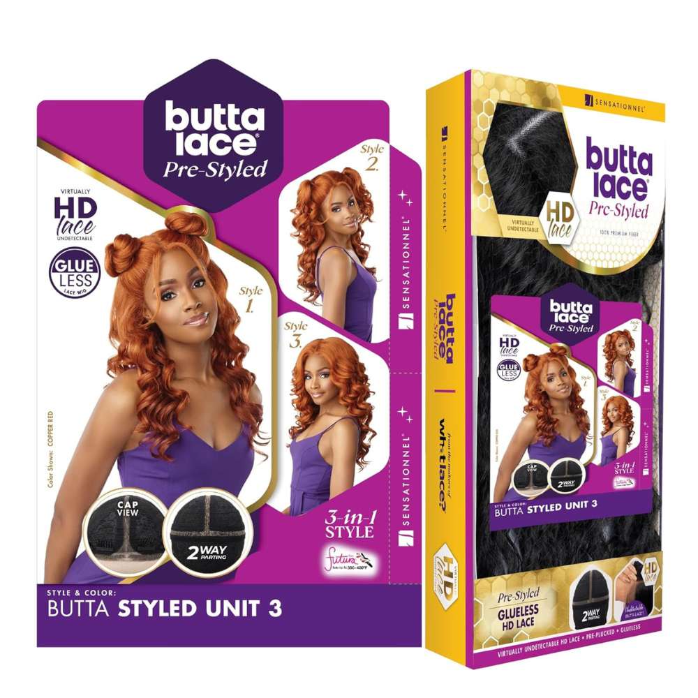 Sensationnel Pre-Styled 3-in-1 Butta Lace Wig - Unit 3