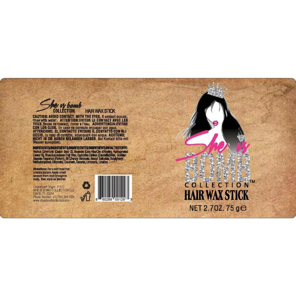 She Is Bomb Collection Hair Wax Stick 2.7 oz